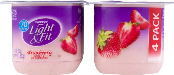 DANNON LIGHT N FIT STRAWBERRY (4 PACK) - CPT International