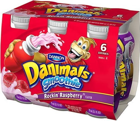 DANIMALS SMOOTHIE NEW ROCKING RASPBERRY (6 PACK) - CPT International