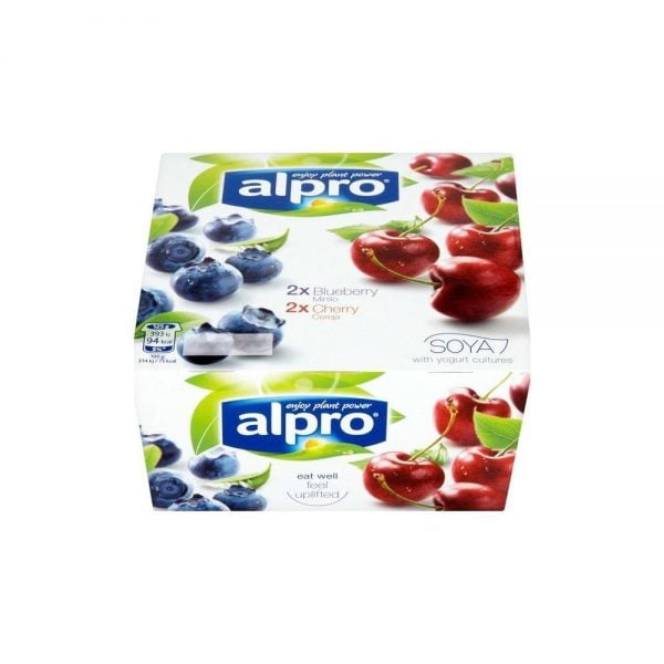 ALPRO BLUEBERRY, CHERRY SOYA WITH YOGURTS 4PK - CPT International