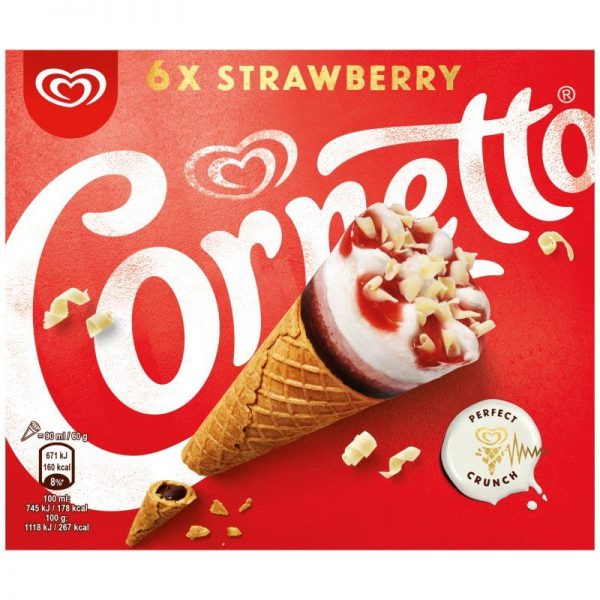 CORNETTO STRAWBERRY 6PK - CPT International