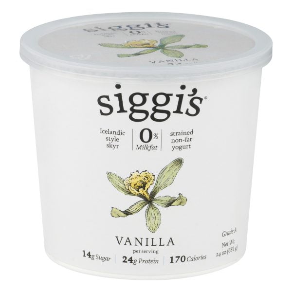 SIGGI'S SKYR ICELANDIC STYLE STRAINED NON-FAT YOGURT VANILLA - CPT ...